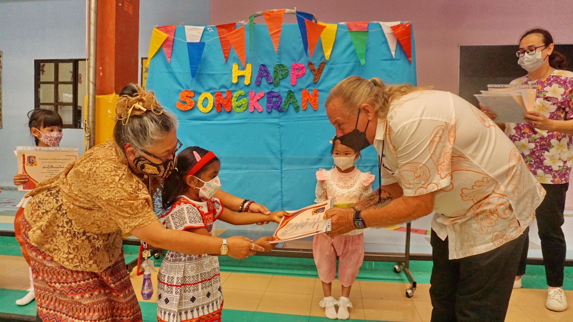 Awarding Ceremony - Songkran Coloring Contest | Saint John Mary